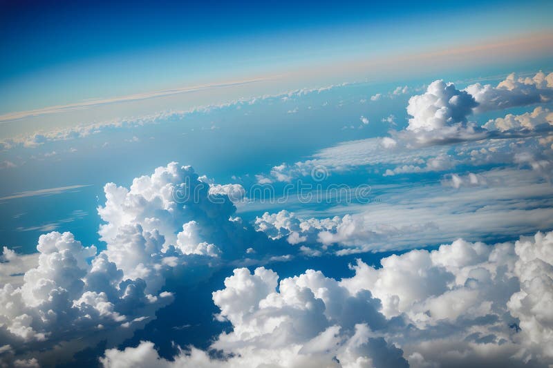 A Dreamy and Ethereal Cloudscape with Wispy Clouds Floating in a Pastel ...