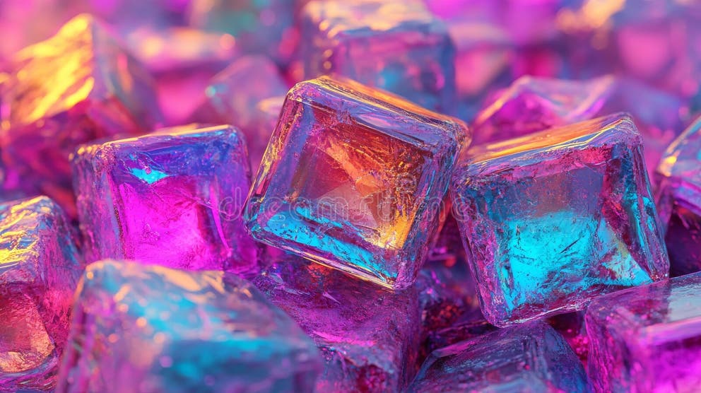 Dreamy Floating Crystals in a Vibrant Atmosphere Create a Captivating ...