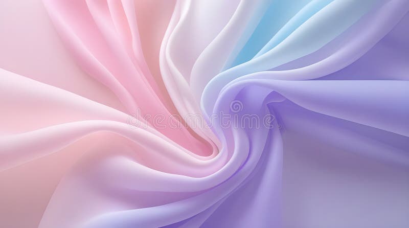Dreamy Gradient Fabric with Gentle Waves Stock Illustration ...