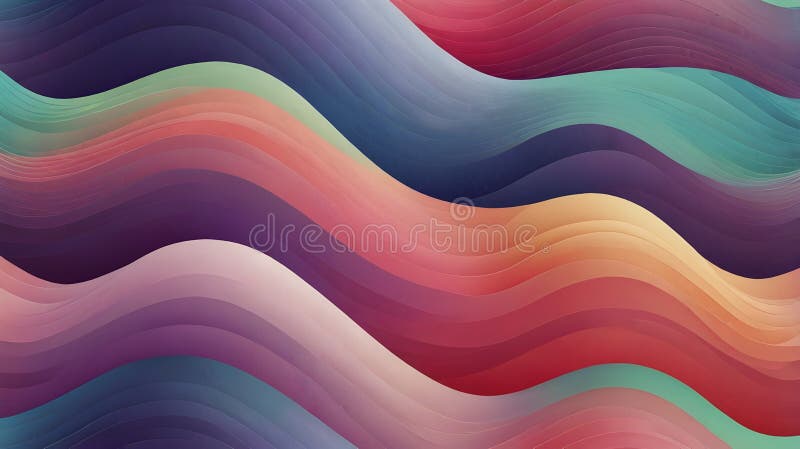 A Dreamy Gradient Wave Pattern with Gentle, Smooth Curves Stock ...