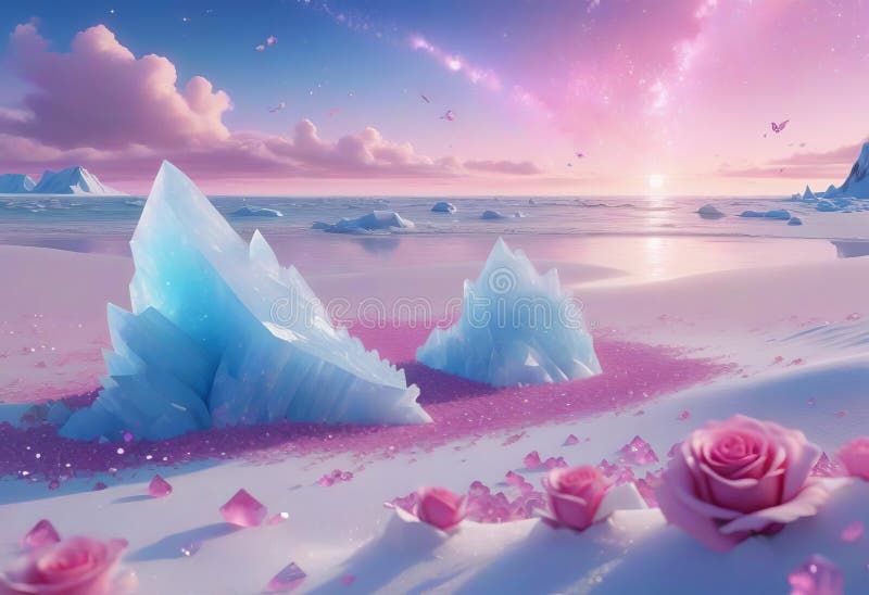 A Dreamy Journey through Fantasy Realms Stock Illustration ...