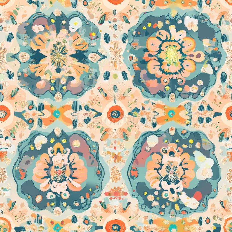 A Dreamy Kaleidoscope World Pattern Where Colors Shift, Objects ...
