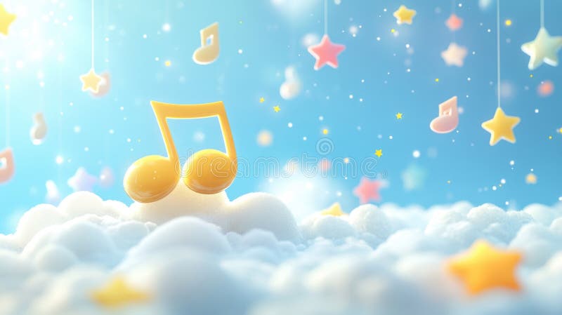 Cute Colorful Shapes Floating Dreamy Sky Stars Stock Photos - Free ...