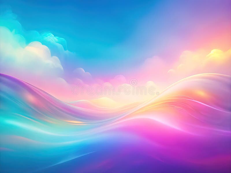 Dreamy Pastel Gradient Background a Soft and Airy Template for Websites ...