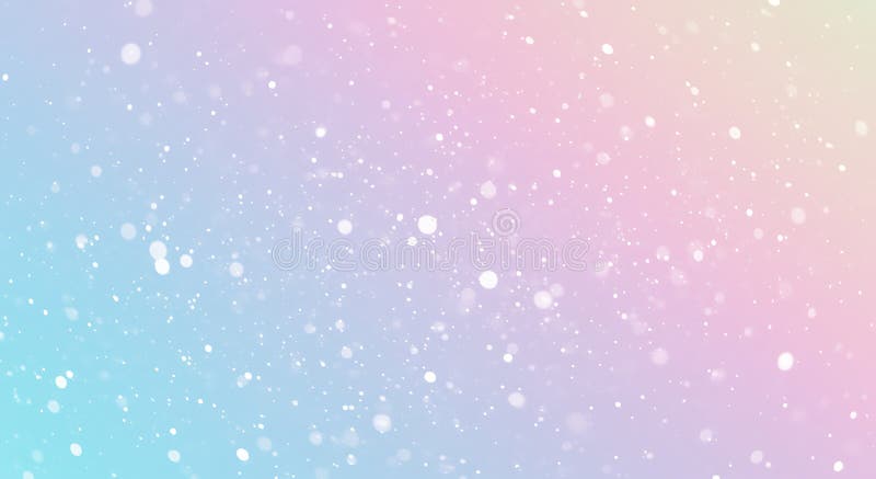 Dreamy Pastel Gradient with Falling White Particles Creating a Gentle ...