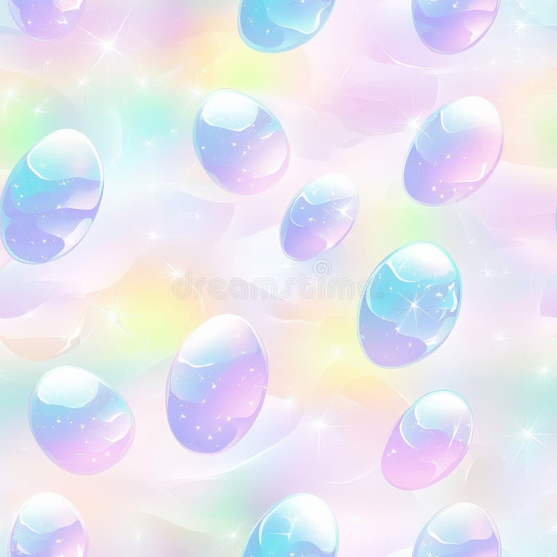 A Dreamy Pastel Rainbow Easter Pattern with Soft Gradient Hues and ...