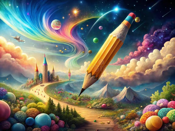 Dreamy Pencil Scribble Text Effect Template Editable Design Resource ...