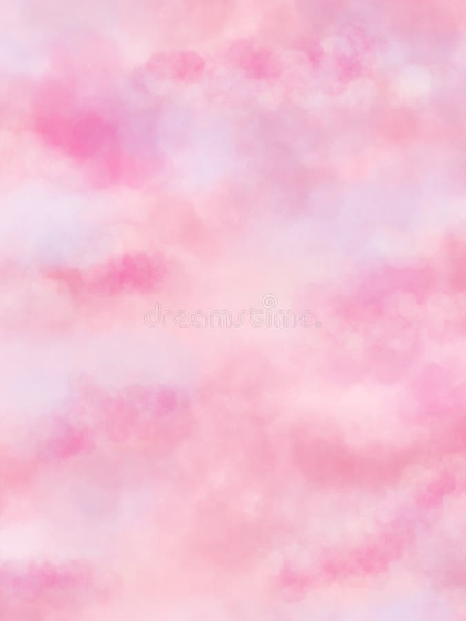 Dreamy Pink Blurred Cloud Background with Soft and Elegant Pastel ...