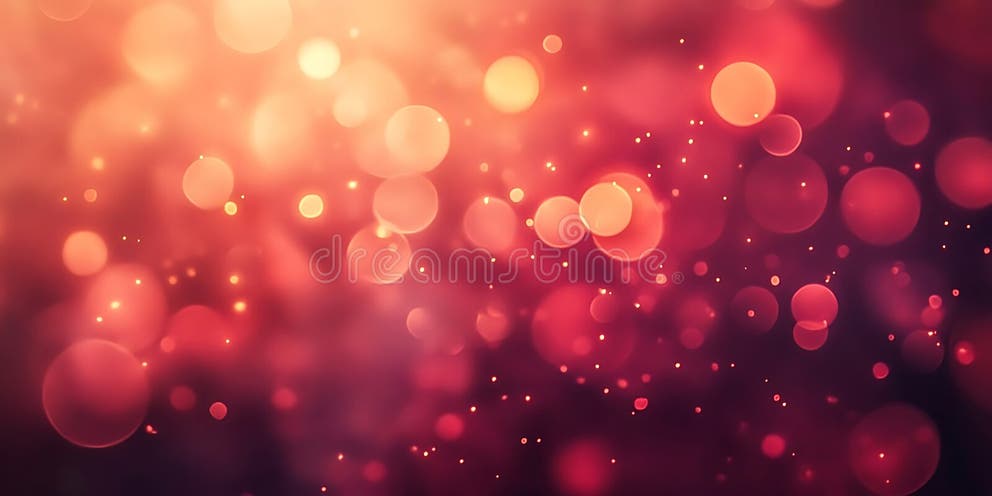 Dreamy Red Bokeh Effect with Soft Glowing Lights for Romantic Visuals ...
