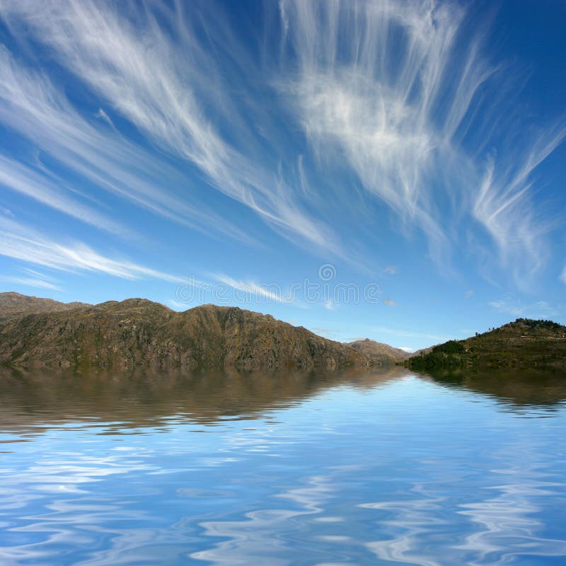 Dreamy Sky stock image. Image of reflection, hills, cloudy - 4879689