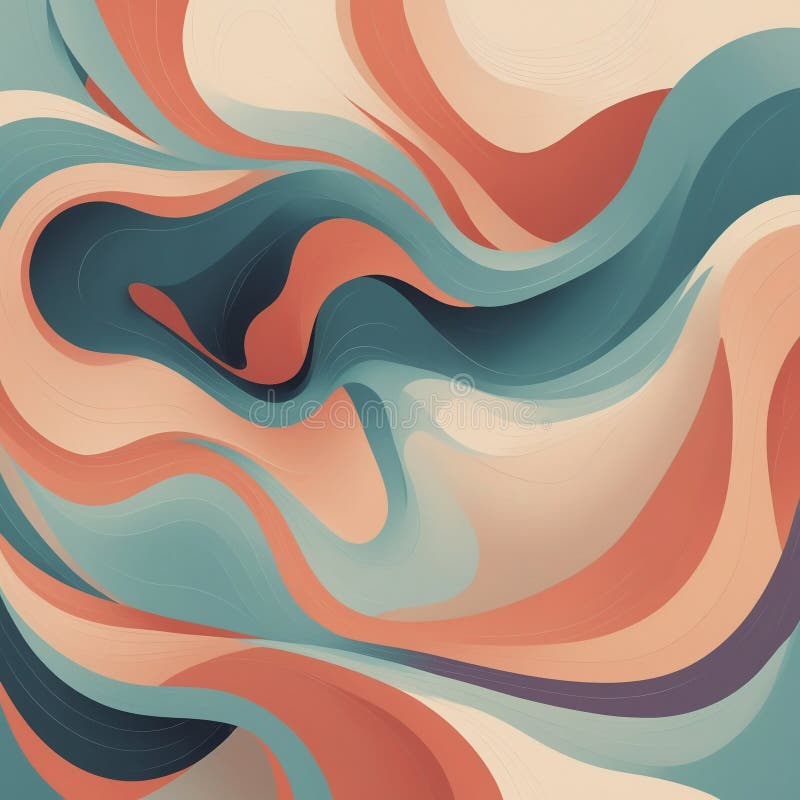 Dreamy and Soft Abstract Waves: Perfect for Book Illustrations Stock ...