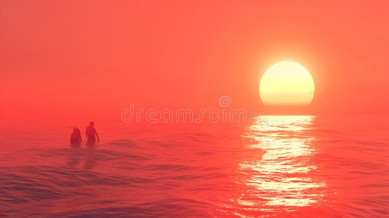 Dreamy Sunset Sky Calm Calm Relax Sunset Summer Mood Stock Image ...