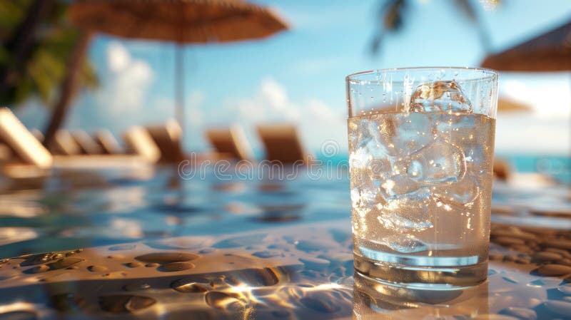 Dreamy Tropical Bar Background with Bright Light and Blurry Shapes ...