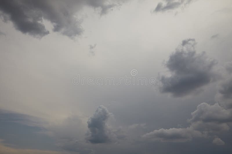 Dreary Weather with Clouds in Grey Sky Stock Photo - Image of gray ...
