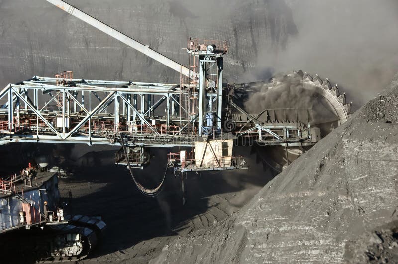 The dredge stock photo. Image of miner, mechanism, coal - 24937790
