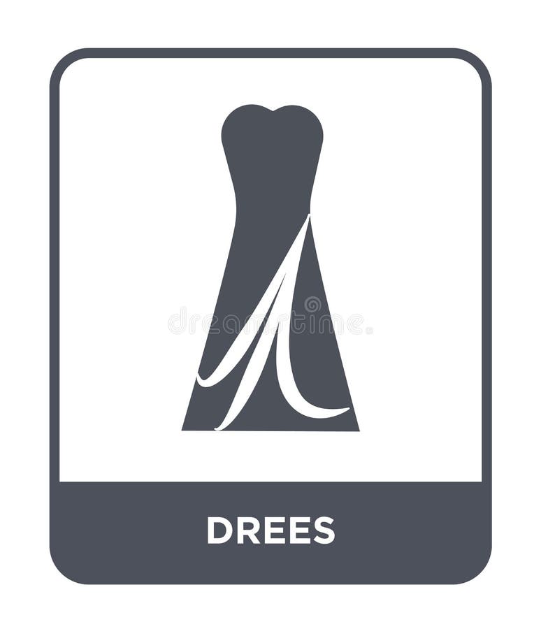 Drees Icon in Trendy Design Style. Drees Icon Isolated on White ...