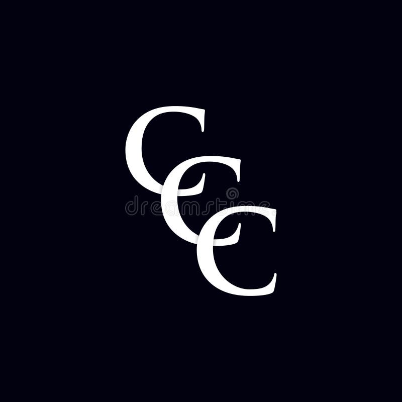 Drei c Logo-Design-Symbol stock abbildung. Illustration von kreativ ...