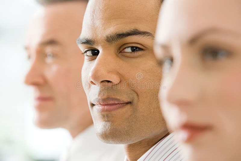 Mann mit drei Gesichtern stockbild. Bild von änderung - 68305805