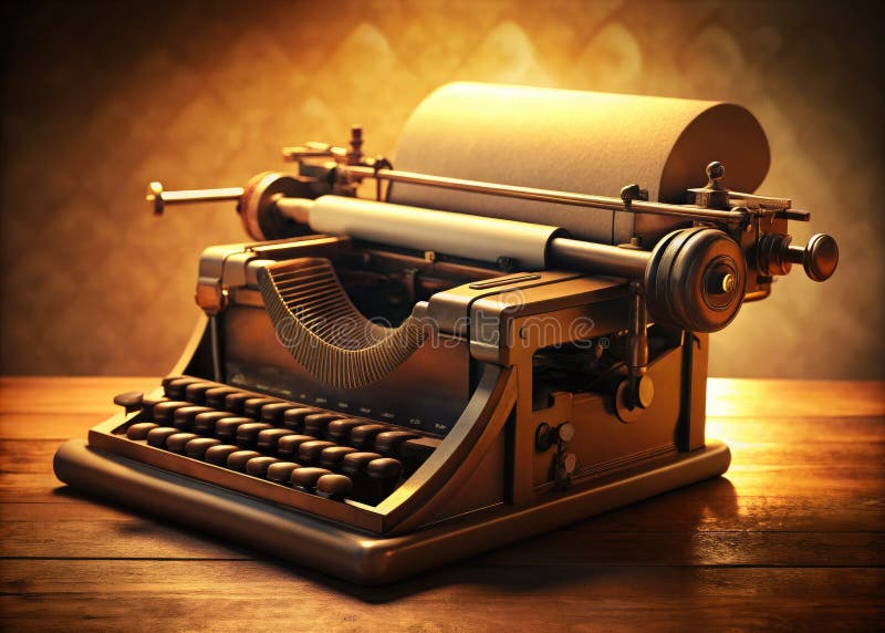 A 3DRendered Vintage Stenography Machine a Glimpse into the Retro ...