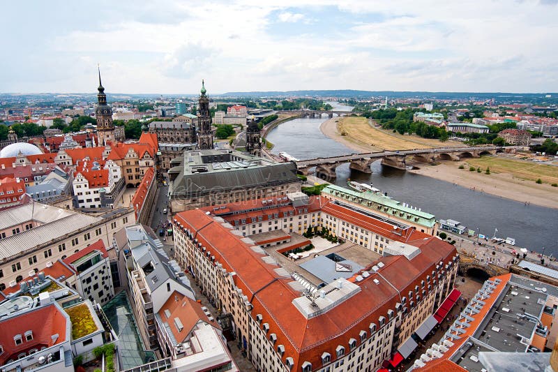 Dresden and bridge stock image. Image of famous, building - 58735423