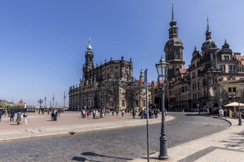 Dresden castle-residence editorial photography. Image of residence ...