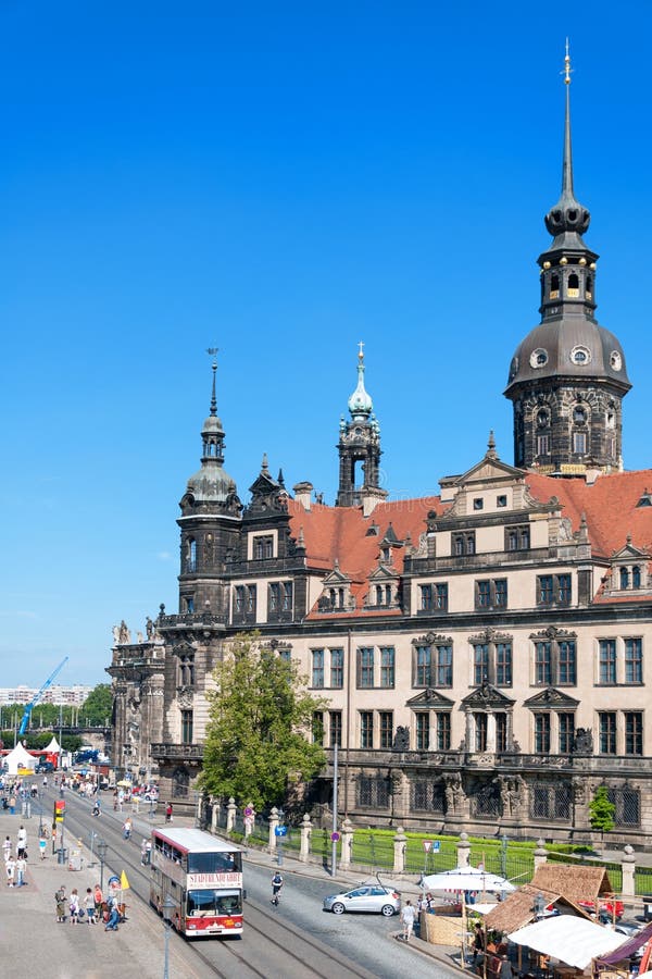 Dresden Castle or Royal Palace Editorial Stock Image - Image of ...