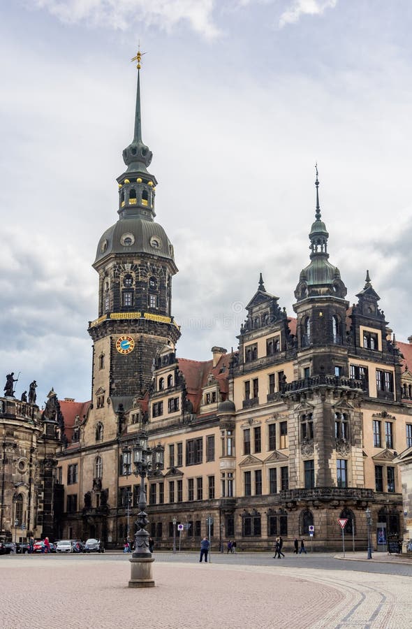 Dresden Castle on Theaterplatz Square, Germany Editorial Stock Photo ...