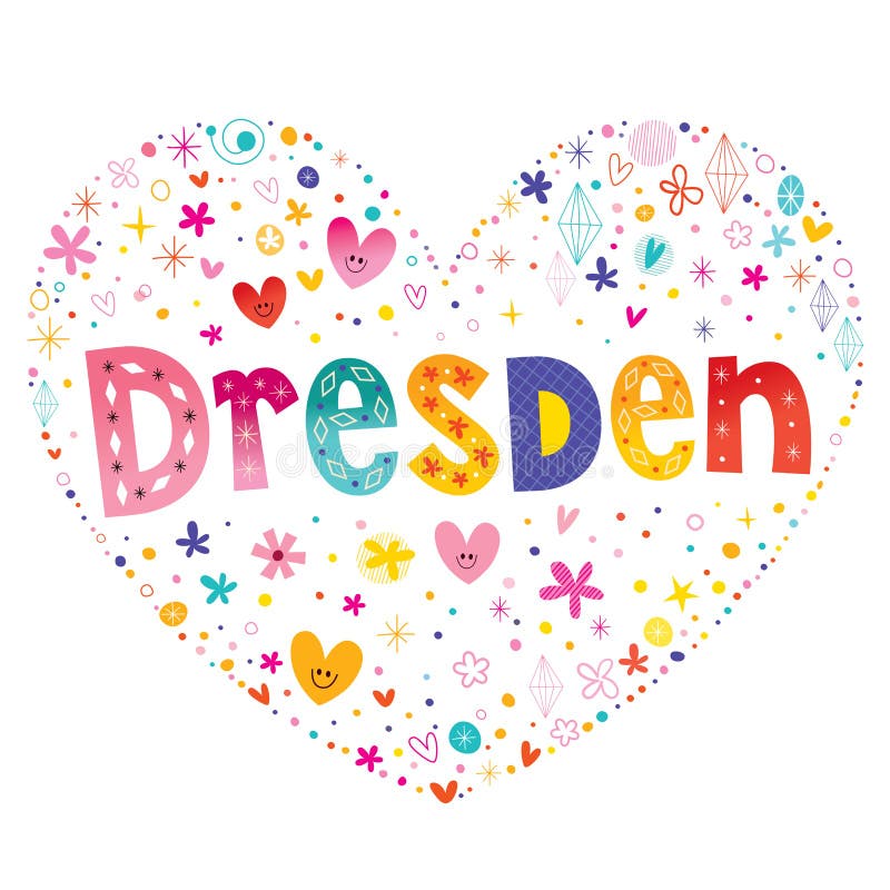 Dresden city in Germany stock vector. Illustration of deutsches - 91747060