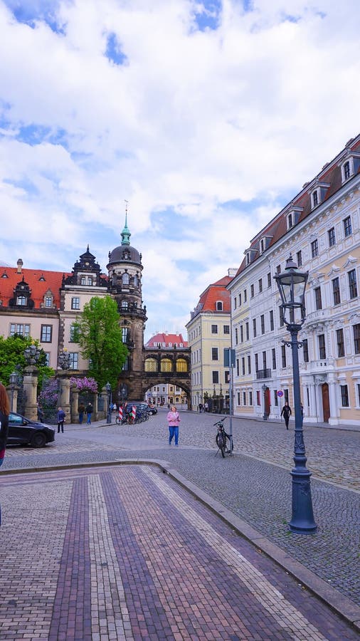 Dresden, Germany - April 22, 2024: Architecture and Historical Building ...