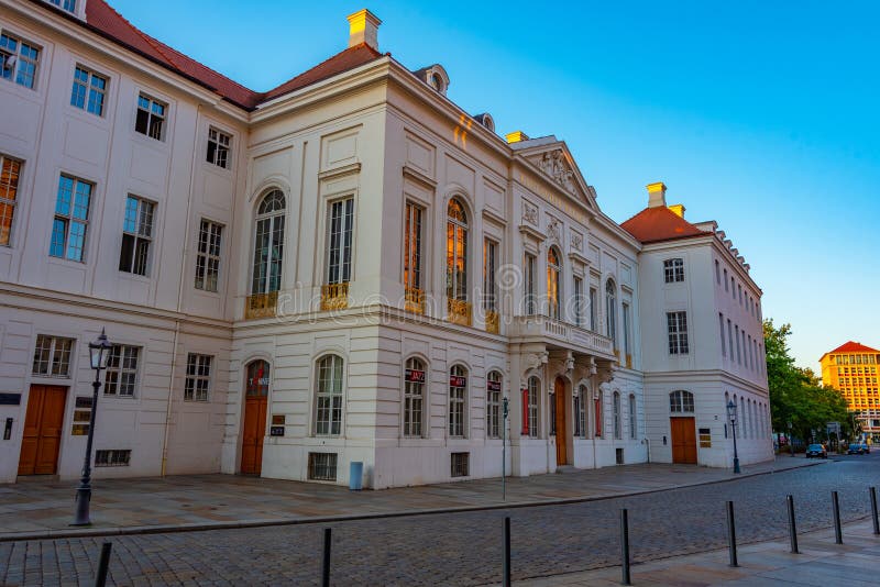 Dresden, Germany, August 8, 2022: Sunrise View of Kurlander Pala ...