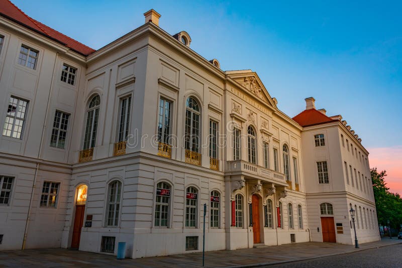 Dresden, Germany, August 7, 2022: Sunset View of Kurlander Palai ...