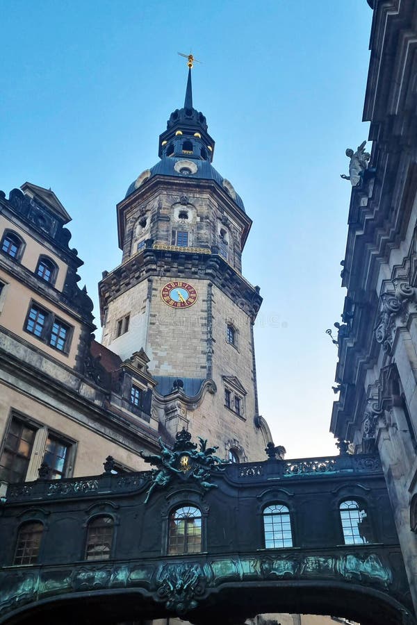 Dresden, Germany, March 16, 2023: Historical Building of Hausmannsturm ...