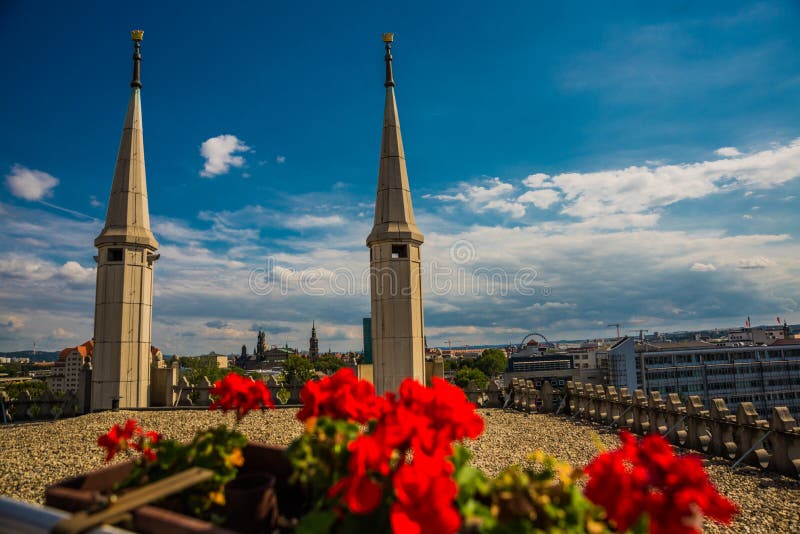 DRESDEN, GERMANY: the Yenidze Building in Dresden, Yenidze is the Name ...