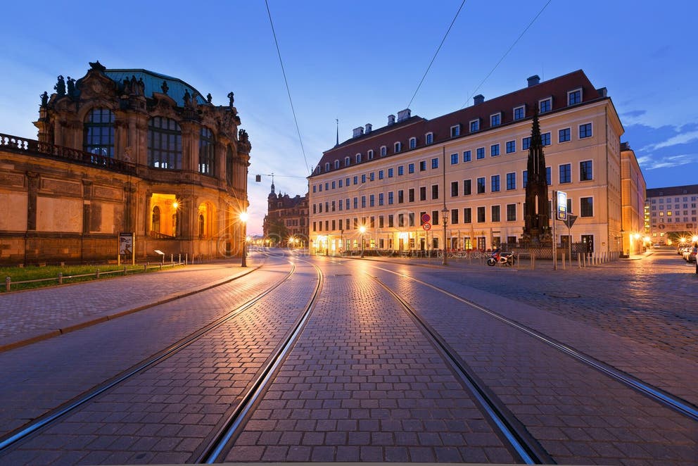 Dresden. editorial stock photo. Image of rails, cityscape - 71800573