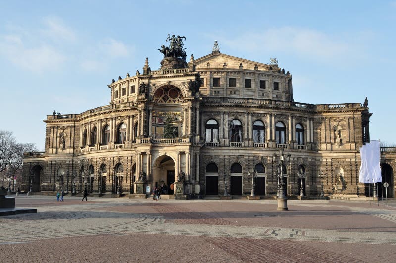 Dresden Oper Semperoper,Germany Stock Photo - Image of dresden, famous ...