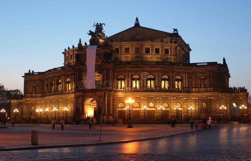 Dresden Opera House stock image. Image of altstadt, opera - 38297785