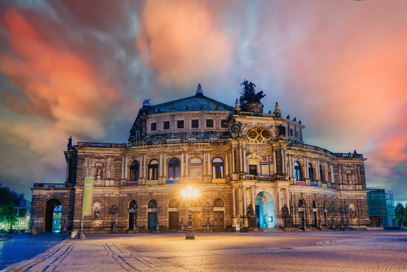 Dresden theater stock image. Image of city, theater, summer - 31818369