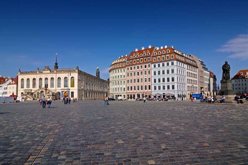 Dresden Square, Pedestrian Area Editorial Stock Image - Image of city ...