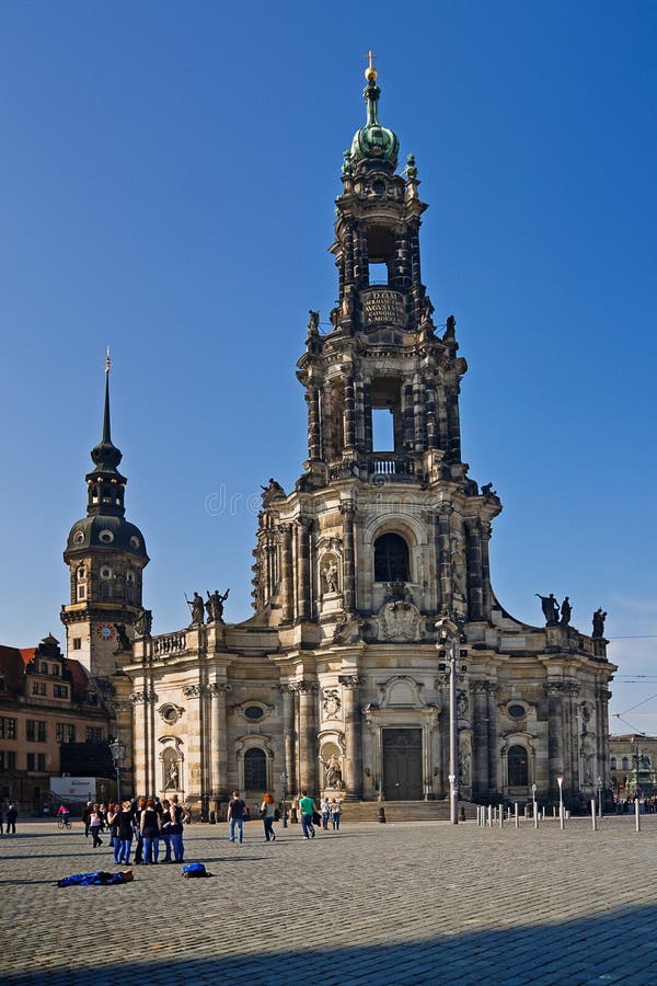 Dresden Square editorial stock photo. Image of tower - 169163528