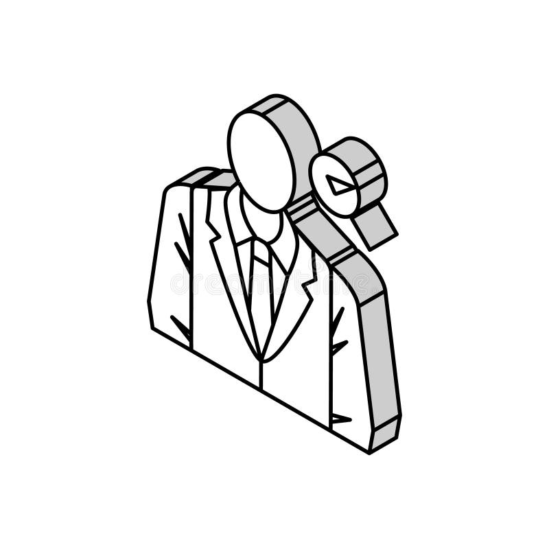 Dress Code Etiquette Interview Job Isometric Icon Vector Illustration ...