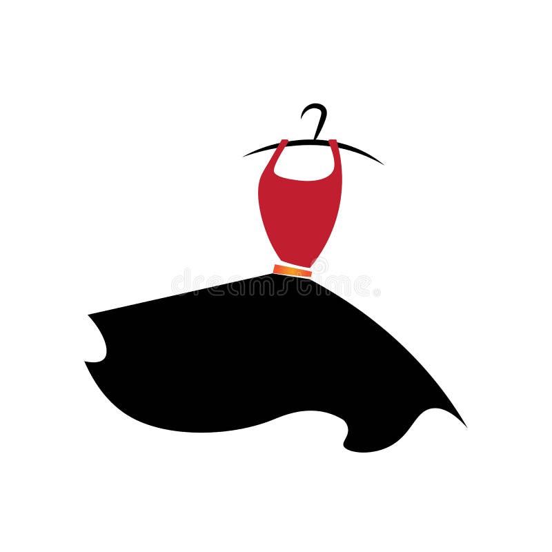 Dress Illustration Logo Vector Stock Vector - Illustration of lifestyle ...