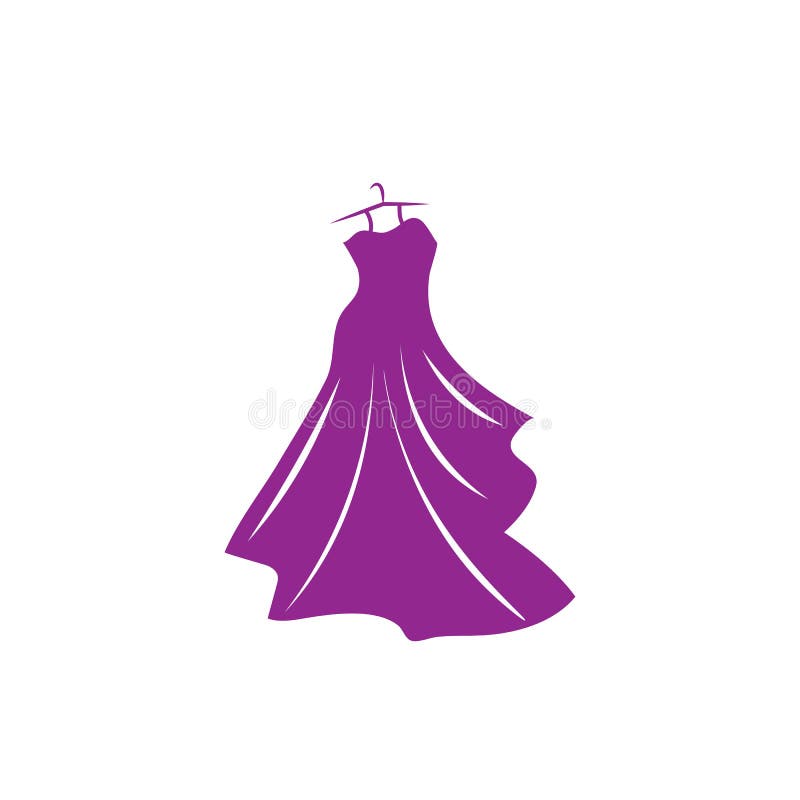 Dress Illustration Logo Vector Stock Vector - Illustration of beauty ...