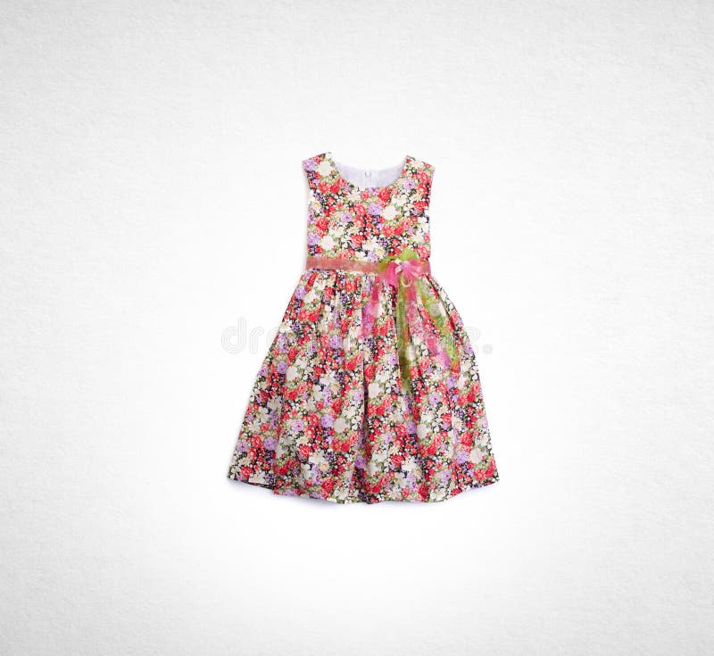 Dress or Dress for Kids in Red Color on a Background. Stock Photo ...