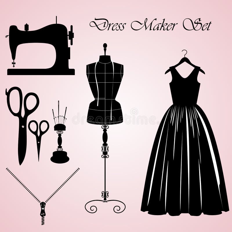 Dress maker set stock illustration. Illustration of pinpoint - 37467271
