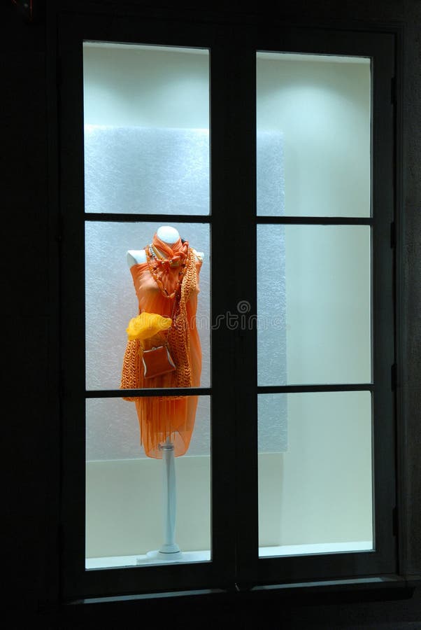 Dress in store window stock photo. Image of shadow, passion - 2162202