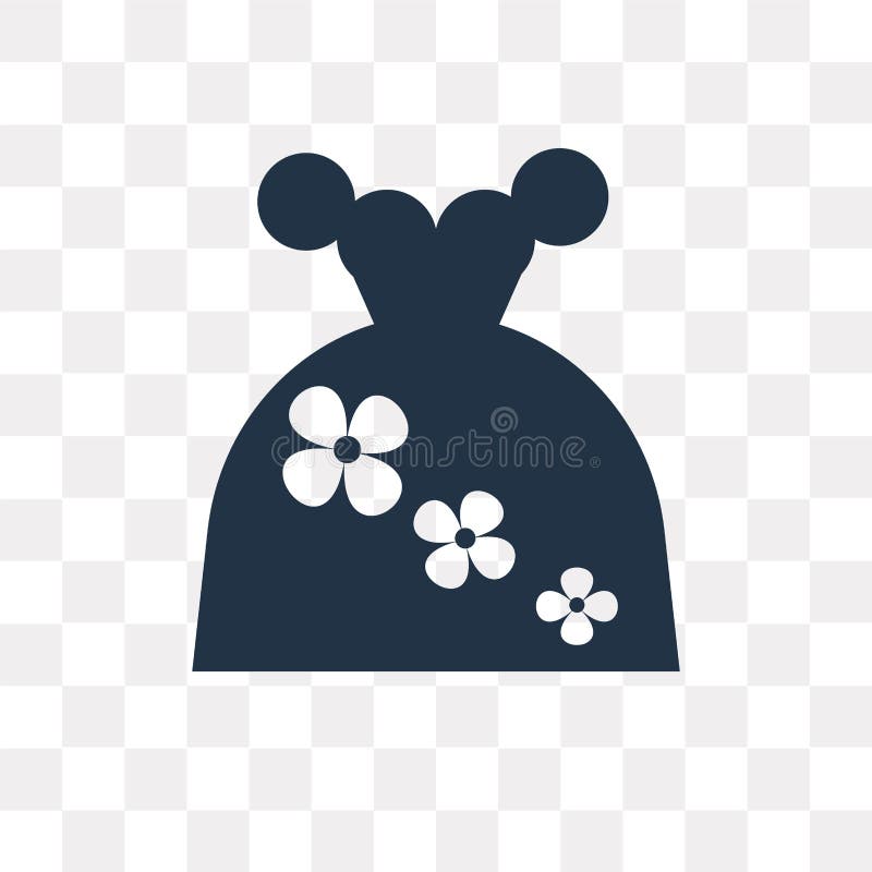 Dress Vector Icon Isolated on Transparent Background, Dress Tra Stock ...