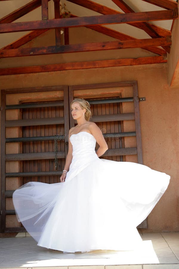 Bride Wind stock photo. Image of hair, female, blue, clouds - 3340092