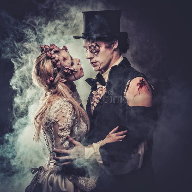 Dressed in Wedding Clothes Romantic Zombie. Stock Image - Image of dead ...