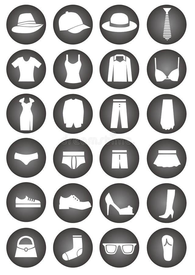 Dressing icons stock vector. Illustration of shoe, suit - 33159297