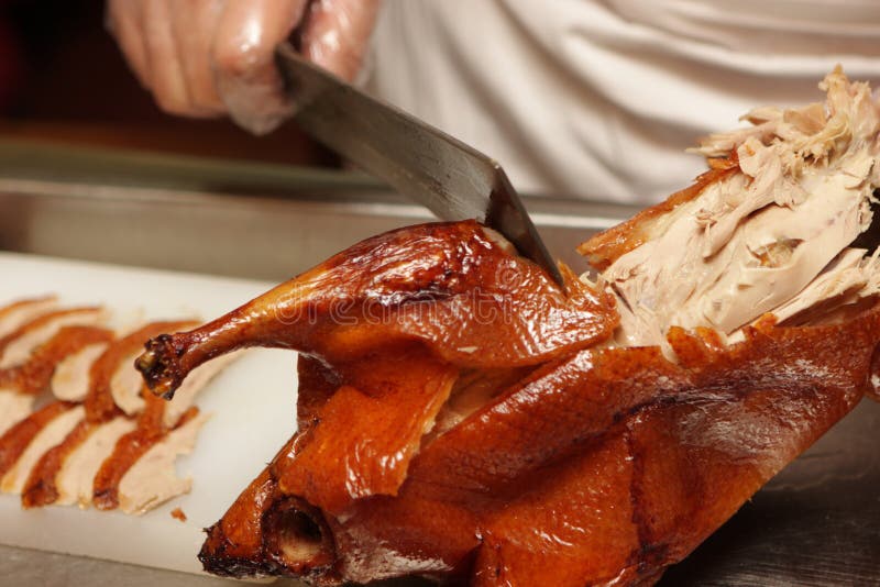 Dressing of Peking Roast Duck Stock Photo - Image of cuisine, dinner ...